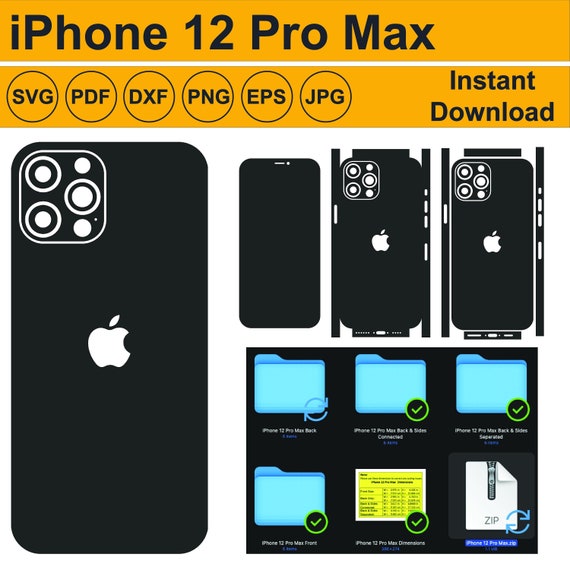 Iphone 12 Pro Max Skin SVG Iphone 12 Pro Max Skin Iphone | Etsy UK