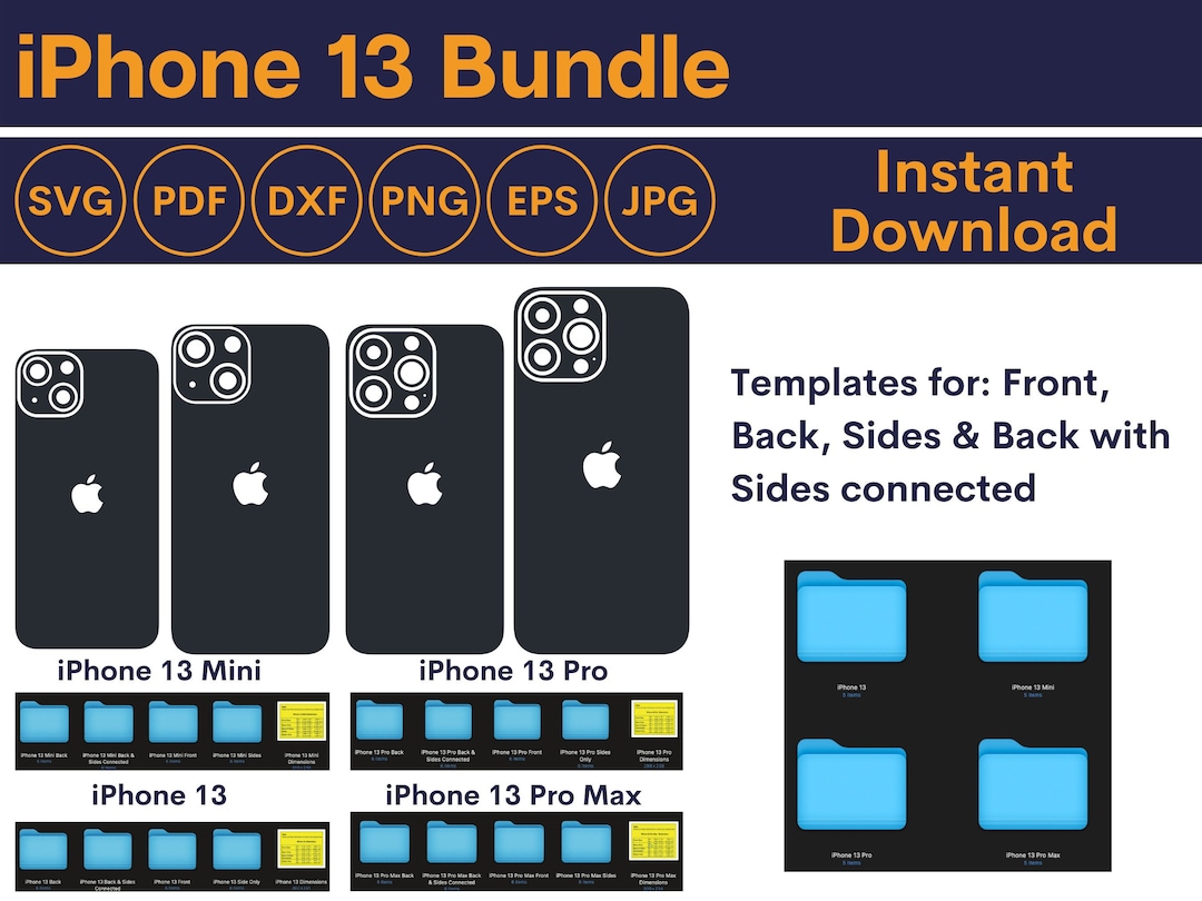 IPhone 13 Templates Bundle - iPhone 13, 13 Mini, 13 Pro, 13 Pro Max ...