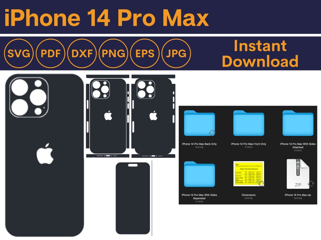 IPhone 14 Pro Max Skin SVG - iPhone 14 Pro Max Skin - iPhone 14 Pro Max ...