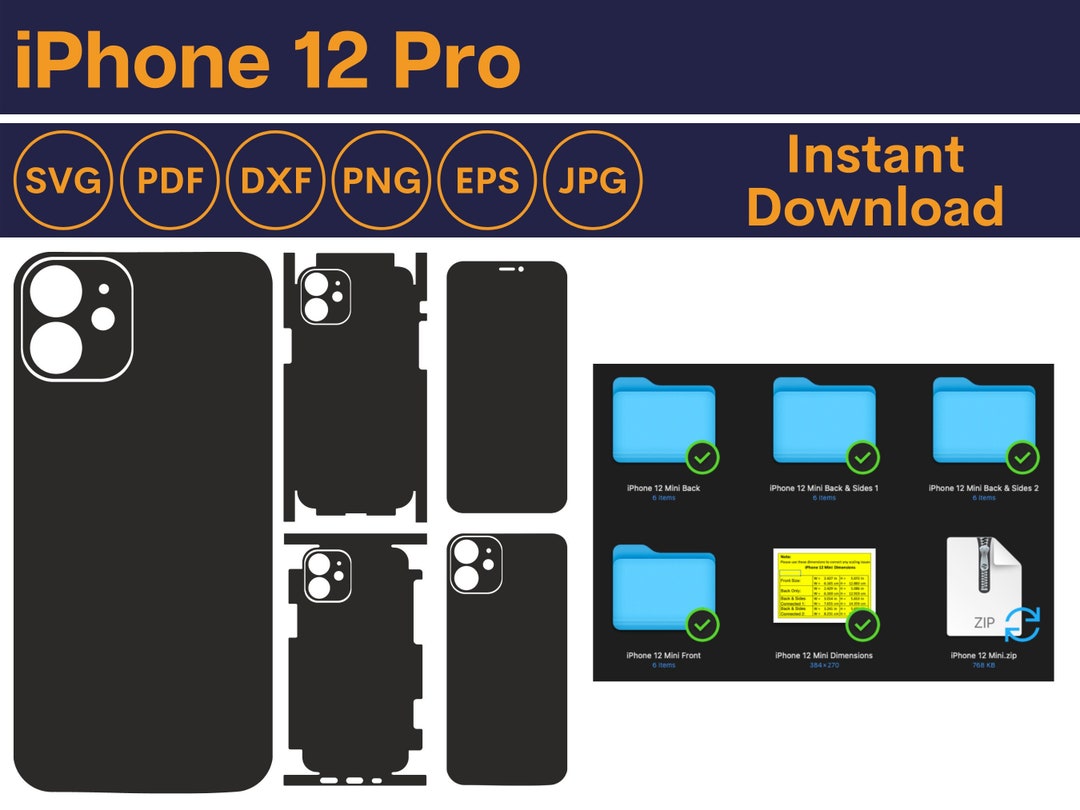 IPhone 12 Pro Skin - iPhone 12 Pro Template - iPhone 12 Pro Skin ...