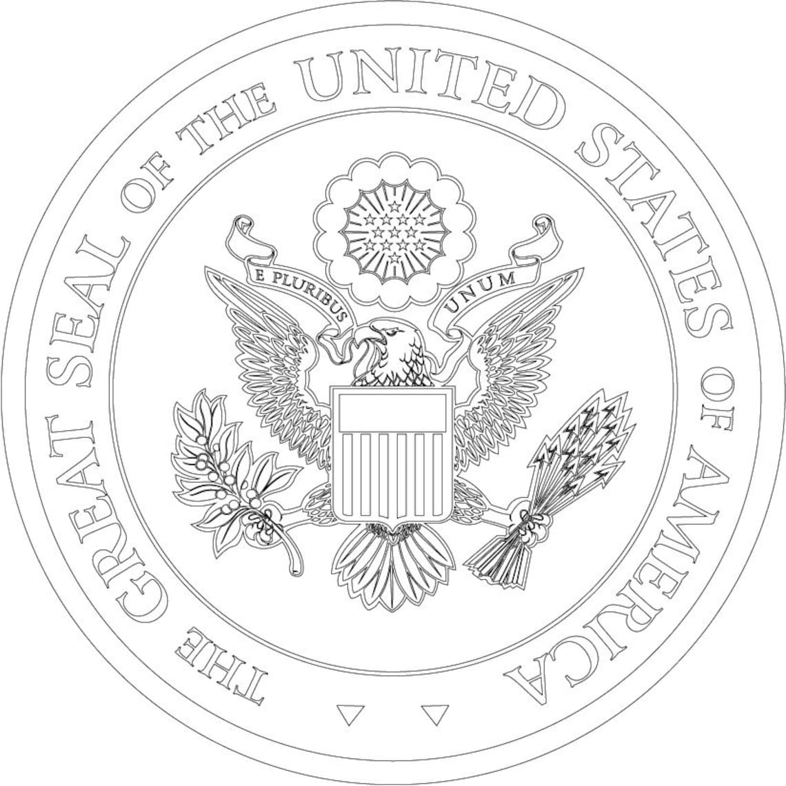 US Great Seal SVG Files Bundle of 3. American Eagle Digital - Etsy