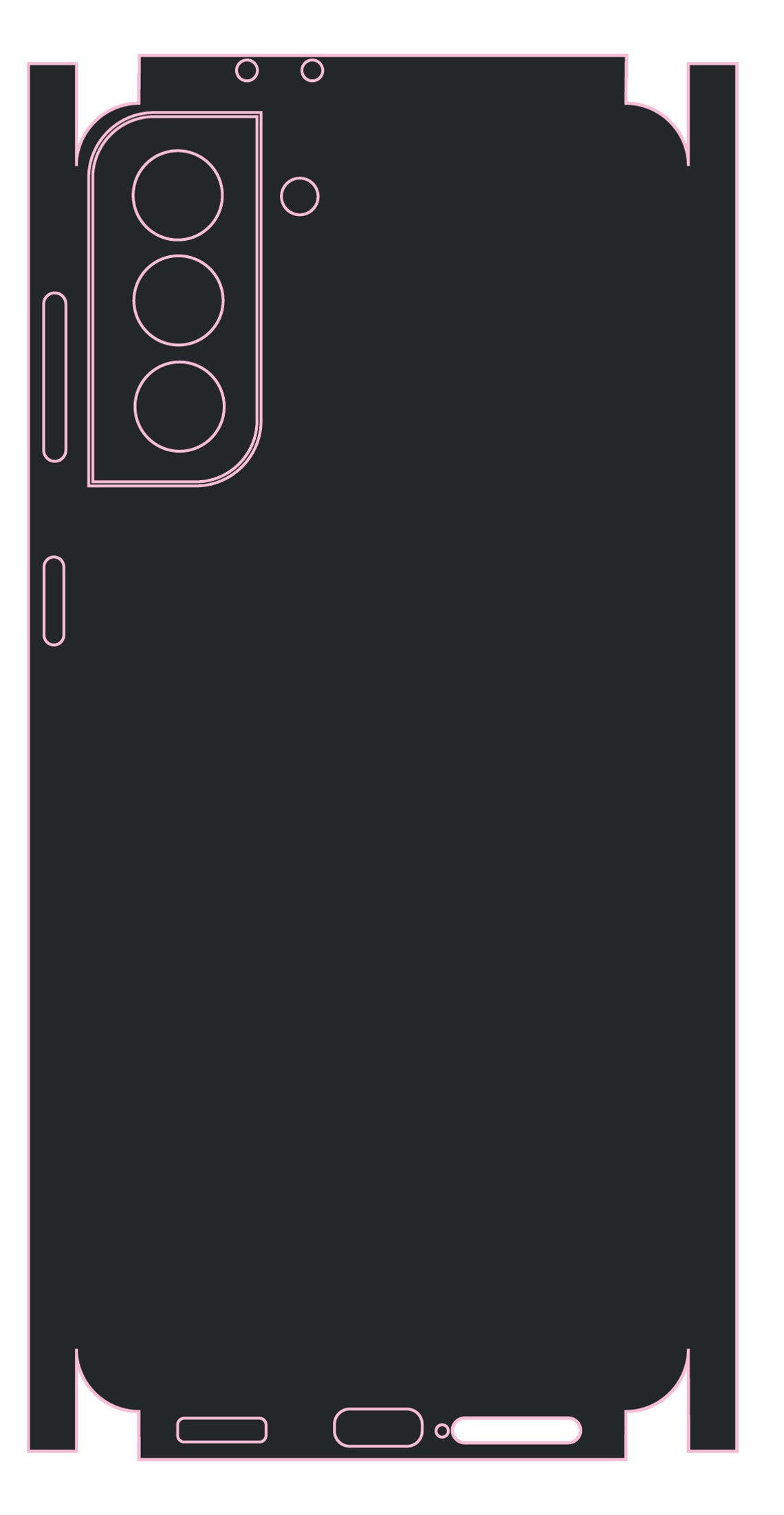 Samsung Galaxy S21 Plus Skin Cut Template Vector, Samsung Skin Svg Cut ...