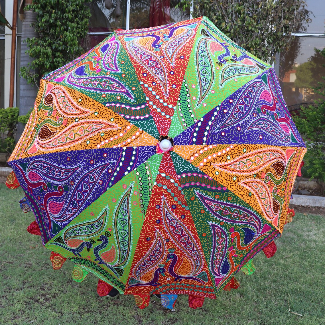 Decorative Patio or Garden Parasol Umbrella With Peacock - Etsy UK