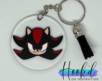 Sonic Shadow Keychain - Etsy UK