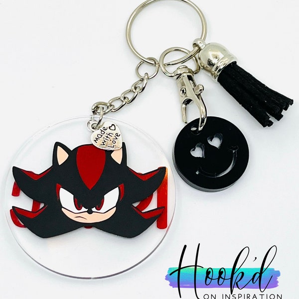 Sonic Shadow Keychain - Etsy