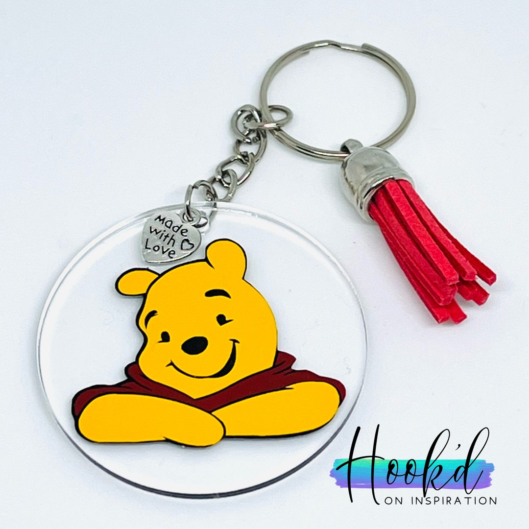 Disney Inspired Winnie the Pooh Keyring/keychain. Bagtag. Great Gift ...