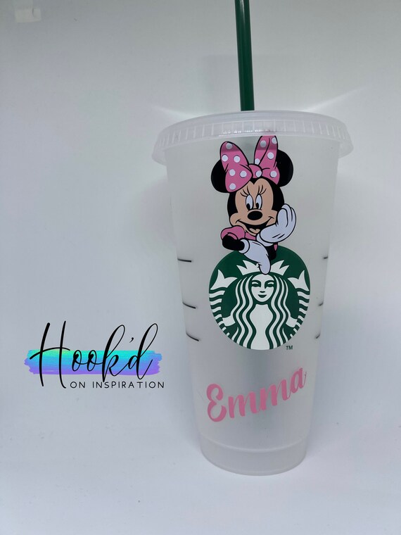 Minnie Mouse Disney Inspired Starbucks Cold Cup Tumbler. Can - Etsy