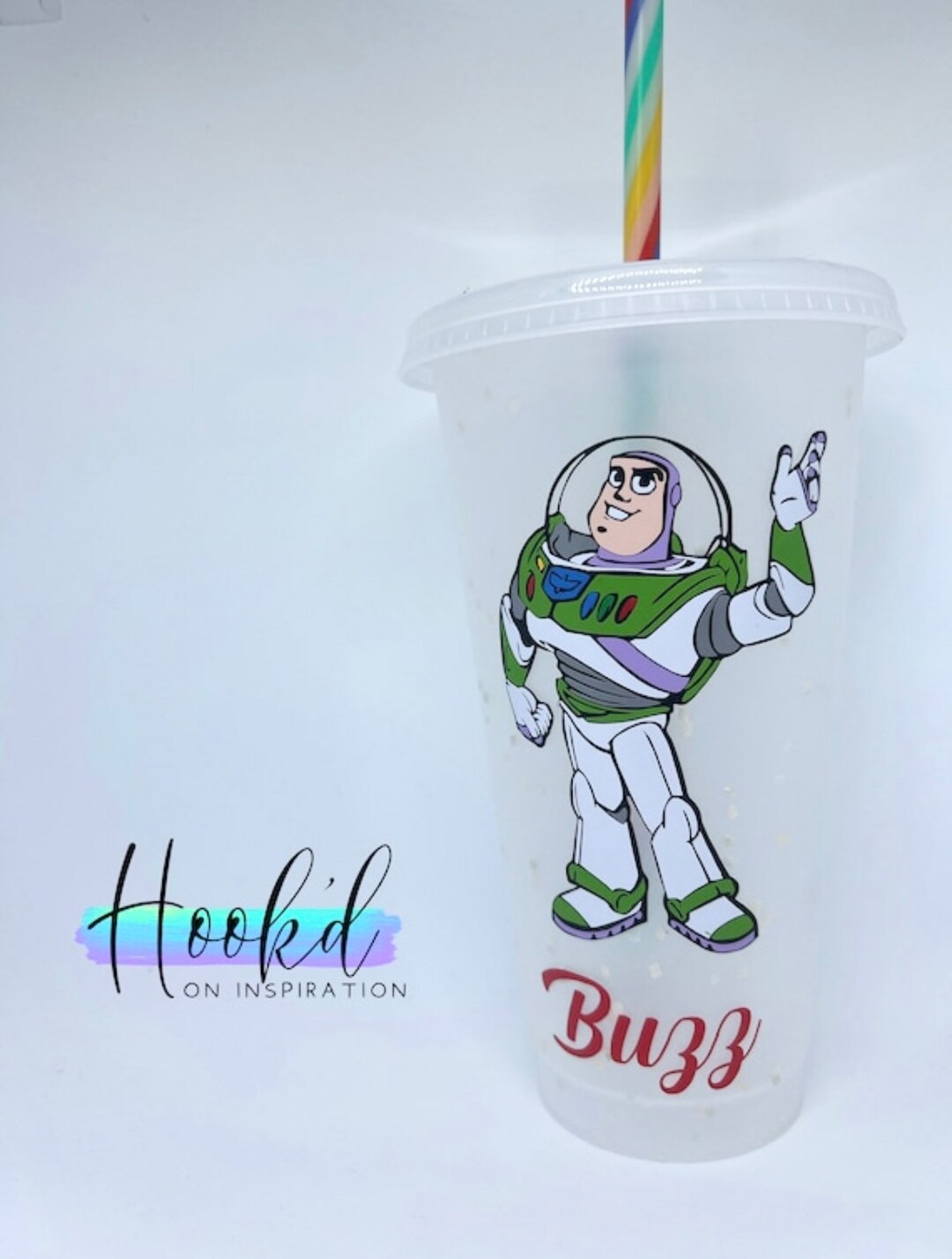 Buzz Lightyear Inspired 24oz Confetti/glitter 24oz Cold Cup Tumbler. Great Personalised Gift. - Etsy