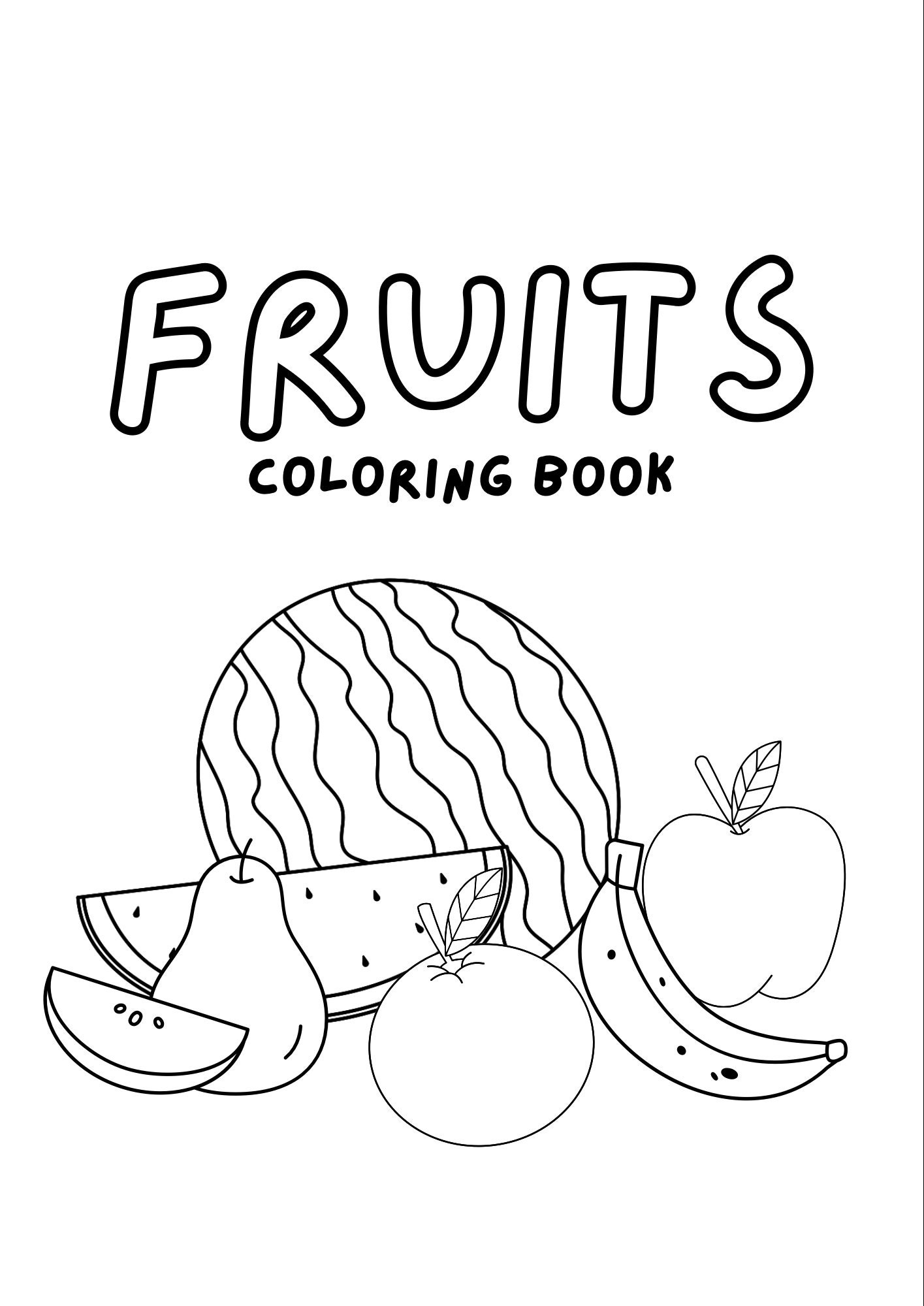 Fruit Coloring Book - Etsy