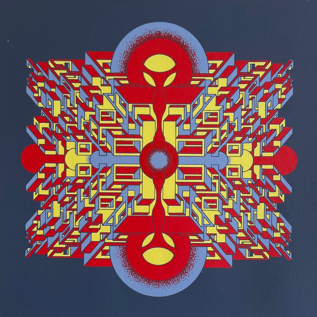 Electronic Mandala Vers. 1 - Etsy