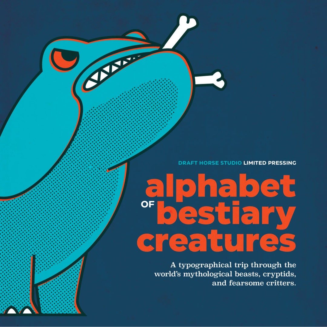 Alphabet of Bestiary Creatures - Etsy