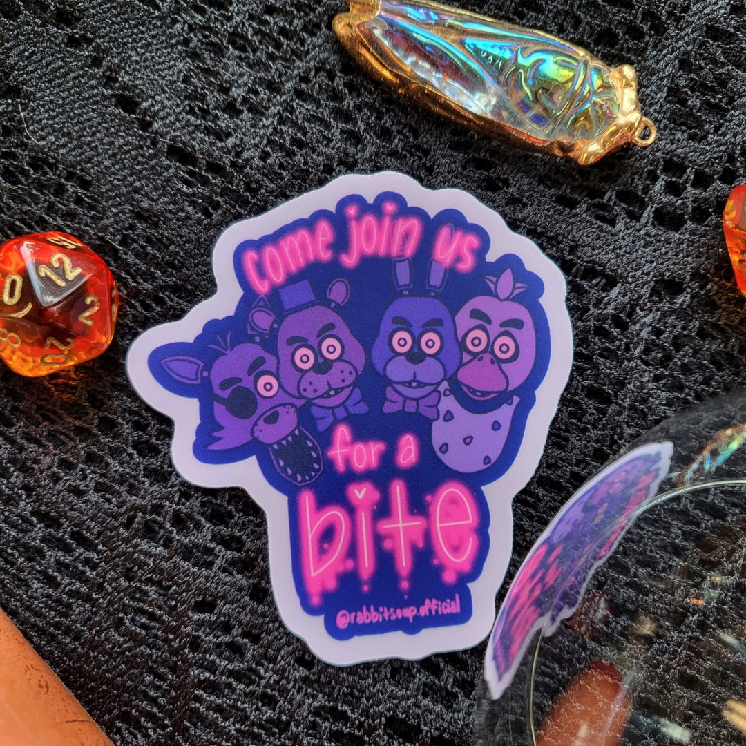 FNAF Sticker Five Nights at Freddy's FNAF Movie Indie Gaming Glow-in ...