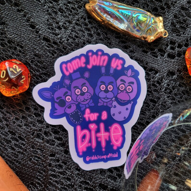 FNAF Sticker Five Nights at Freddy's FNAF Movie Indie Gaming Glow-in ...