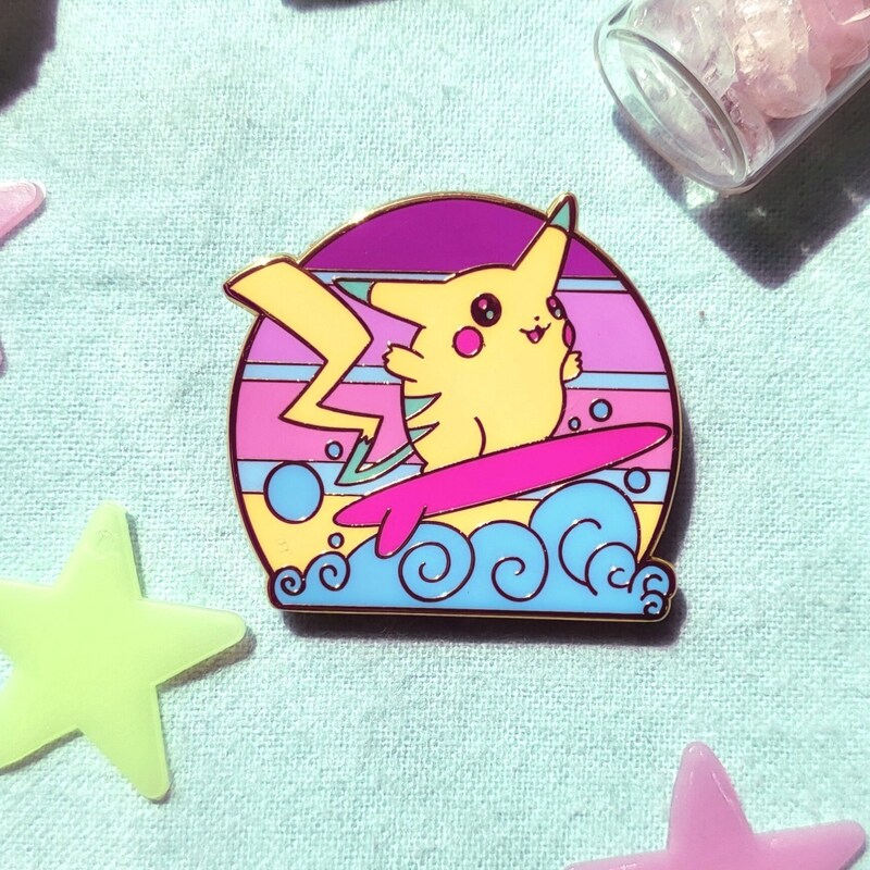 Pikachu Pin - Etsy