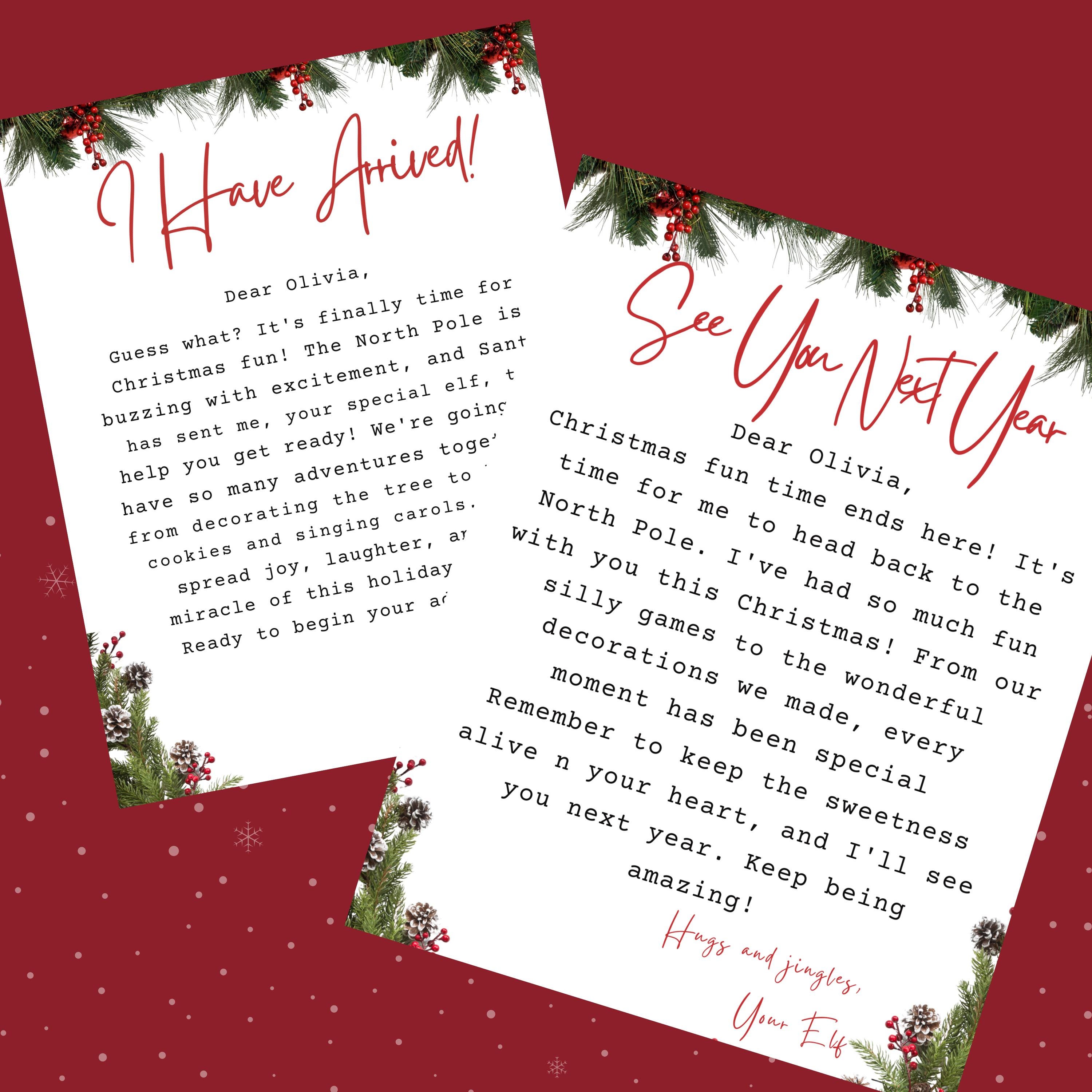 Editable Elf Letter, Elf Arrival Letter, Elf on the Shelf Printable ...