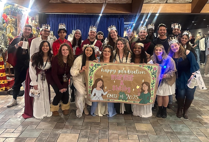 Graduation Banner • Class of 2025 Custom Poster • Hand-painted Grad ...