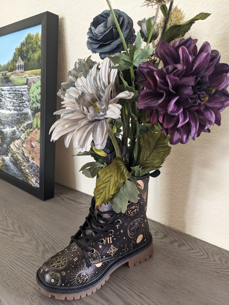 Steampunk Floral in Boot - Etsy