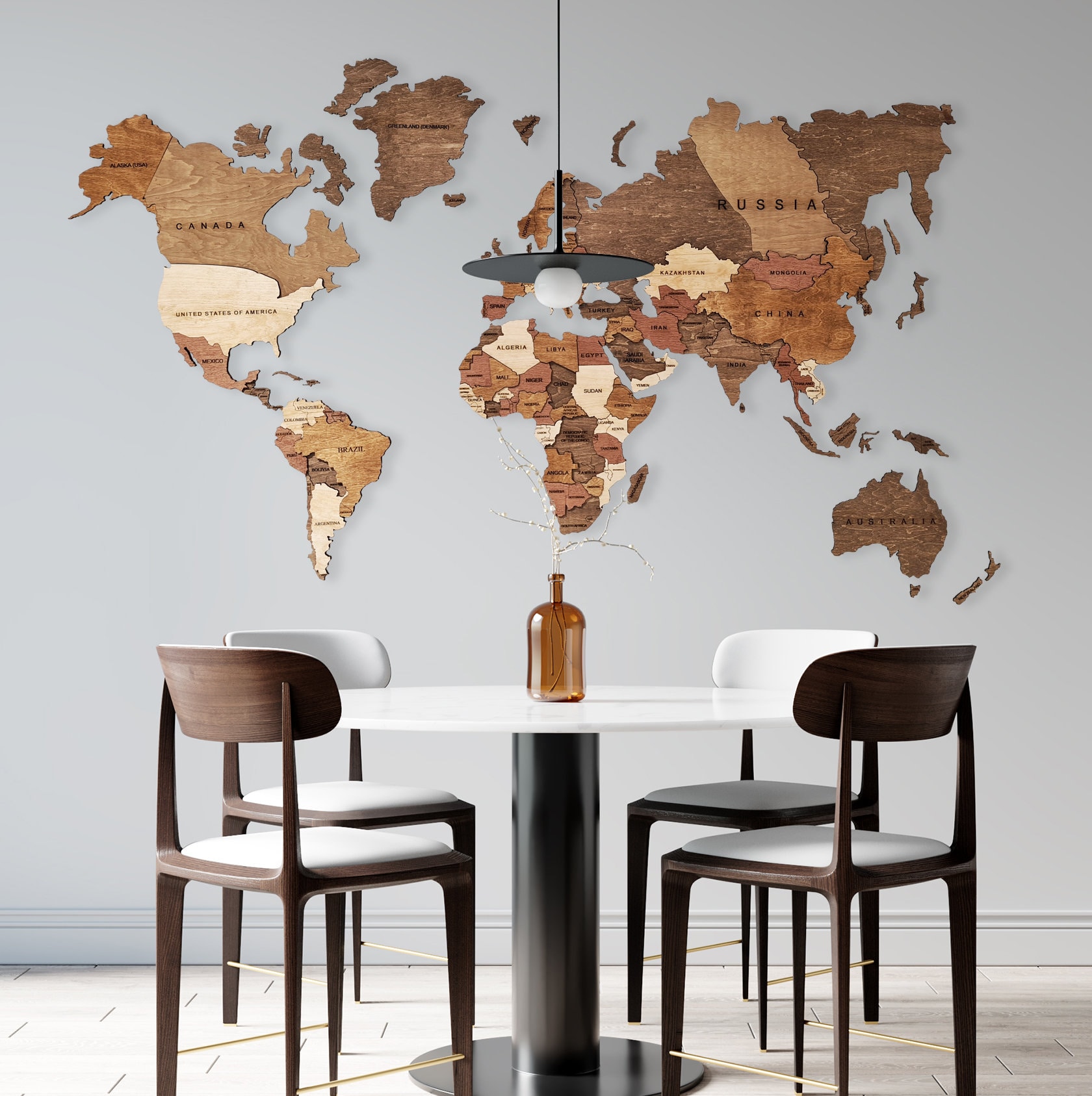 World Map 3D Travel Map Men Birthday Anniversary Gifts for - Etsy