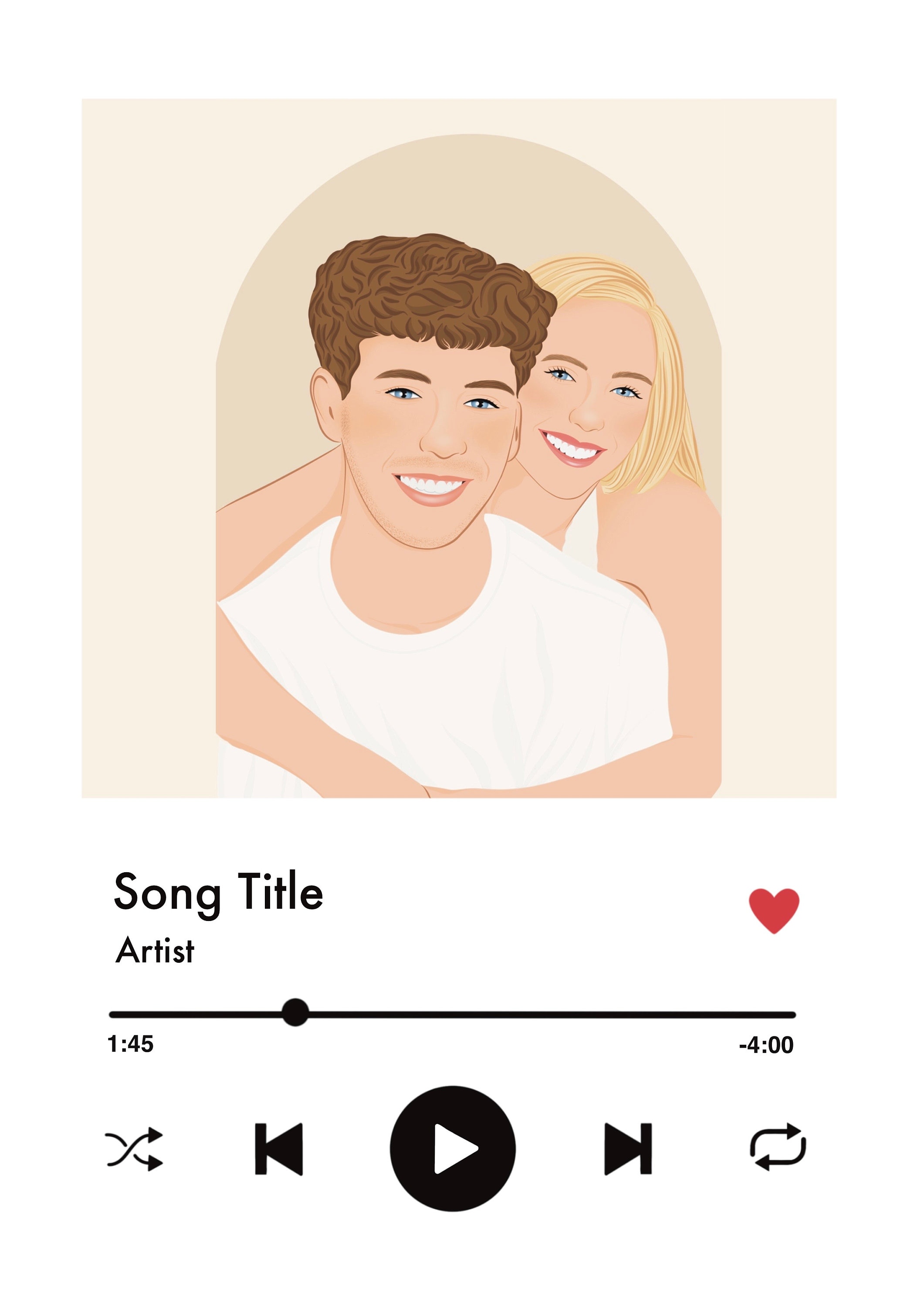 CUSTOM SPOTIFY ALBUM, Cover Spotify Drawing, Custom Portrait, Cover ...
