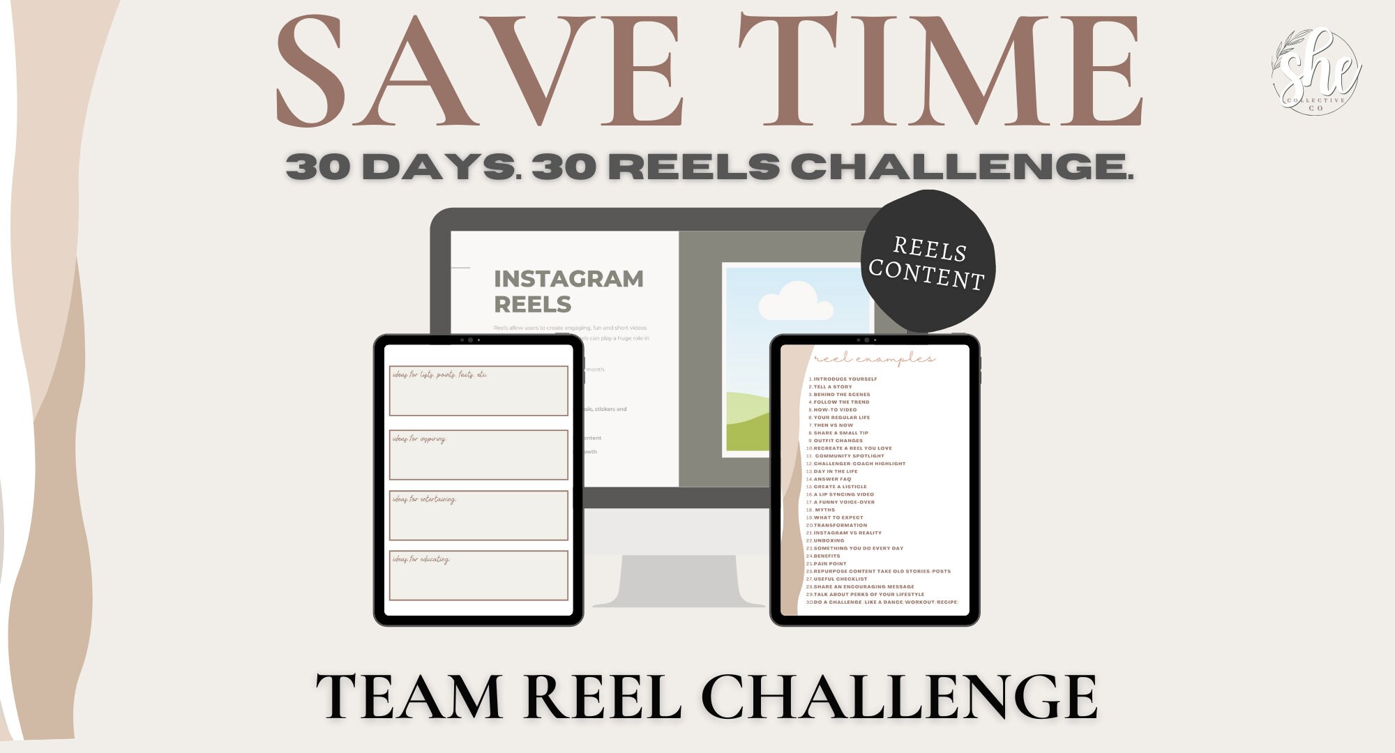 30 REELS in 30 Days Team Challenge Instagram Engagement - Etsy UK