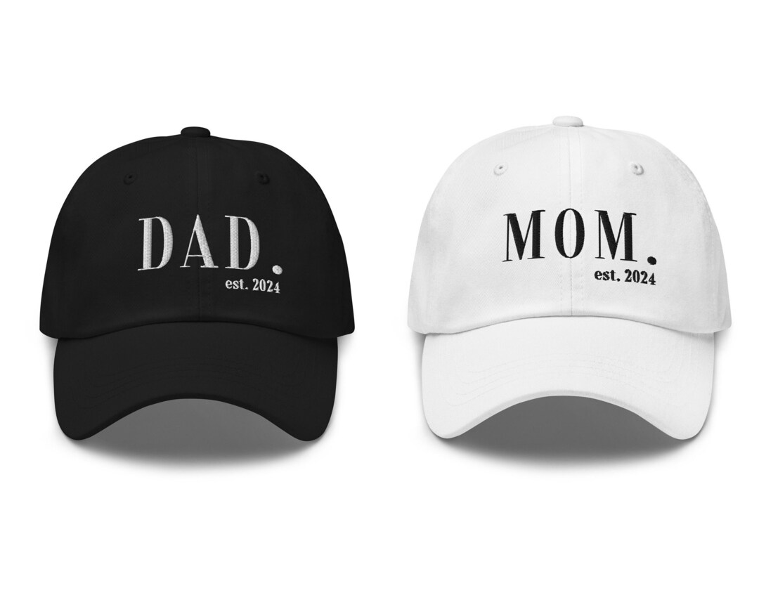Mom and Dad Hats, Mom Hat, Embroidered Hat, Dad Hat, Mom Dad Hat ...