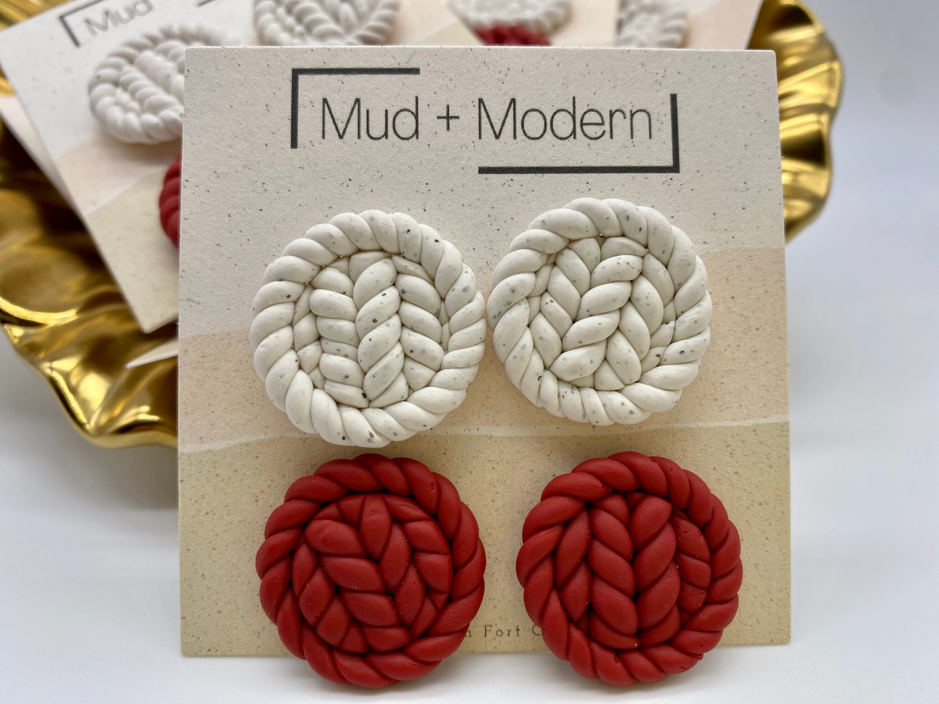 Holiday Knit Sweater Stud Pack Cute Holiday Stud Earrings, Red and ...