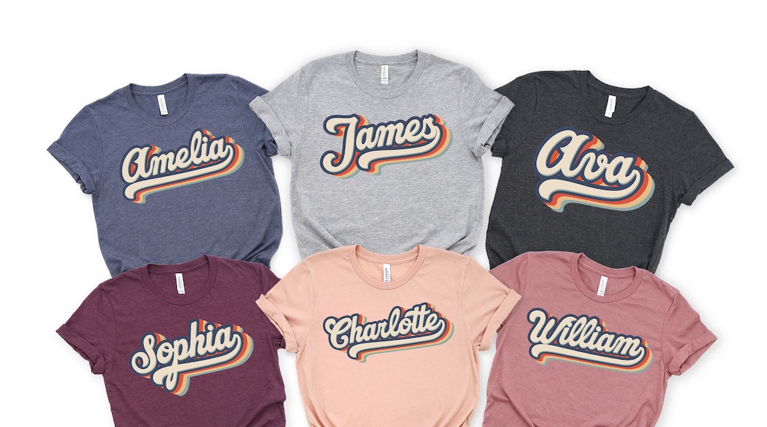 Personalized Name T-shirt Personalized Birthday Gift Custom Name Shirt ...