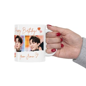 Bts Jimin Coffee Mug, Bts Happy Birthday Mug, Bts Fan Gift, Bts Merch ...