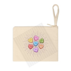 BTS Cotton Zipper Pouch, BTS Pouch, BTS Merch, Candy Heart Pouch, Kpop ...