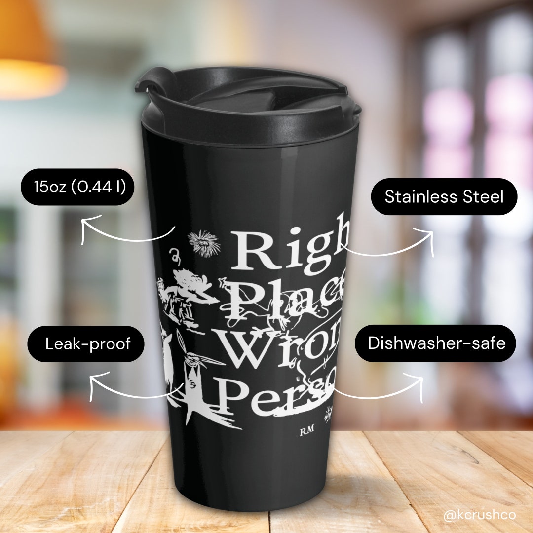 RM Travel Mug, Rm Right Place Wrong Person Mug, Rm Tumbler, RM Mug ...