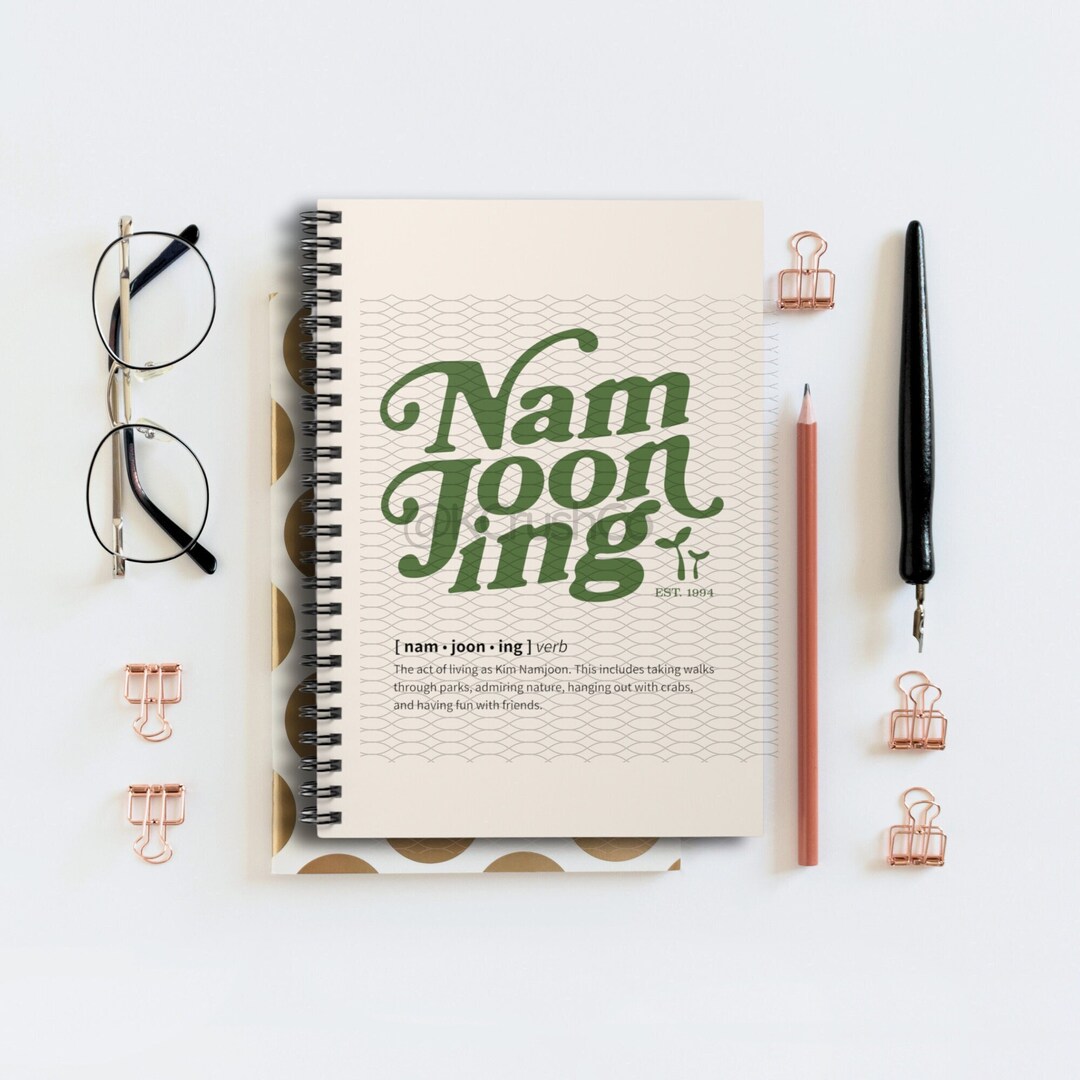 Namjooning Notebook: Kpop Fan Gift, BTS Merch, RM Journal - Etsy