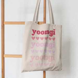 BTS Suga Tote Bag, Suga Tote Bag, Bts Fan Gift, Bts Merch, Suga Lovers ...