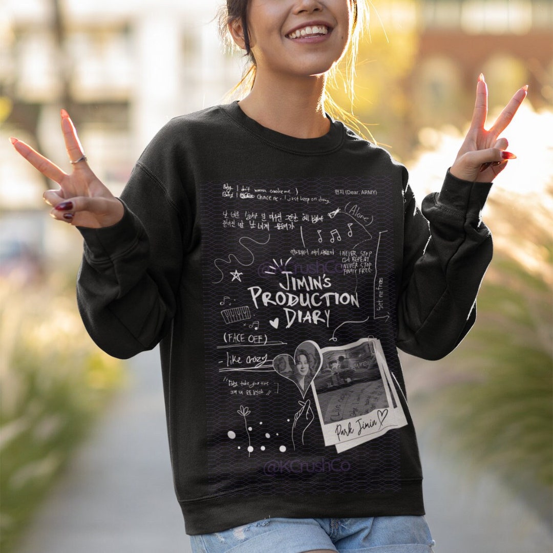 Jimin Production Diary Sweatshirt, Jimin Shirt, Gift for Bts, Bts Merch ...