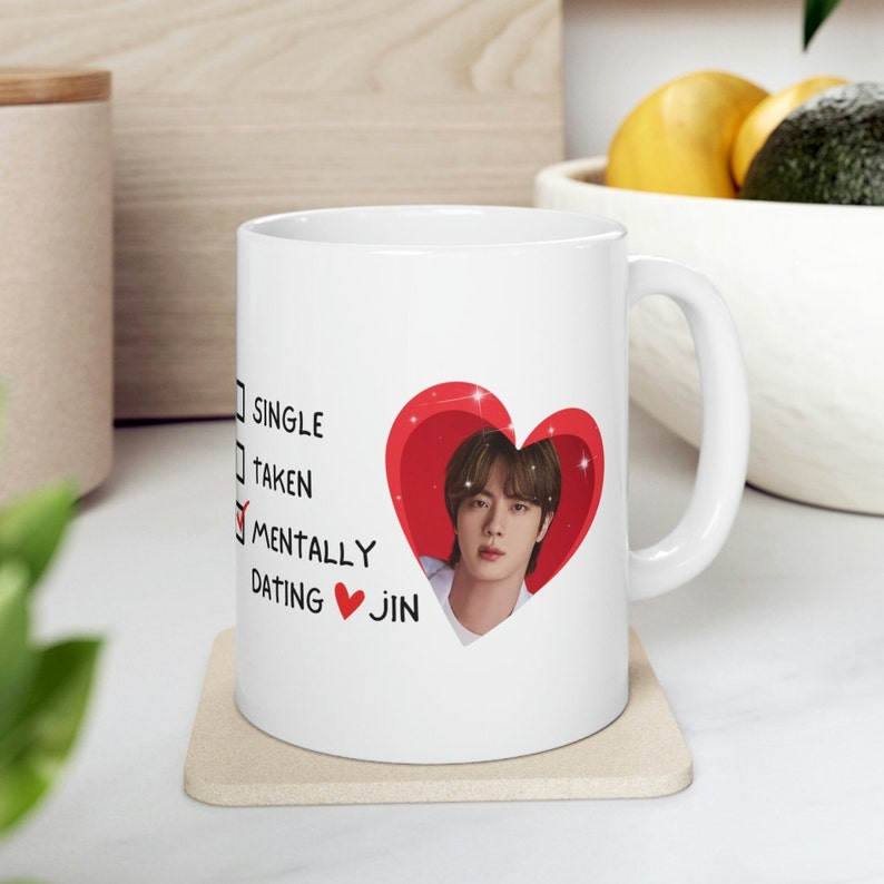 Mentally Dating Jin Coffee Mug Gift for Bts Fan Bts Merch - Etsy