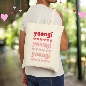 BTS Suga Tote Bag, Suga Tote Bag, Bts Fan Gift, Bts Merch, Suga Lovers ...