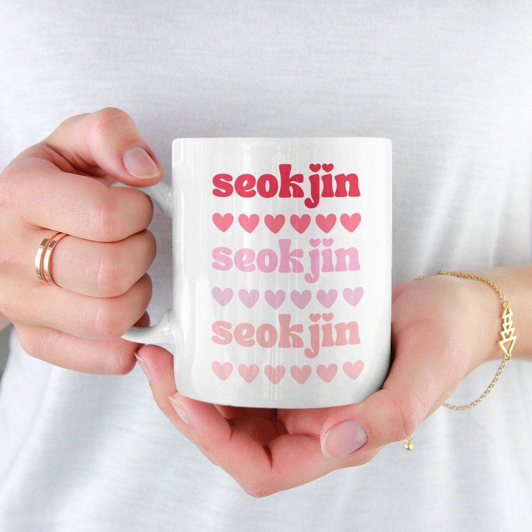 BTS Jin Coffee Mug, Jin Mug, Gift for Bts Fan, BTS Merch, Seokjin Mug ...