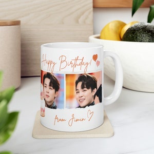 Bts Jimin Coffee Mug, Bts Happy Birthday Mug, Bts Fan Gift, Bts Merch ...