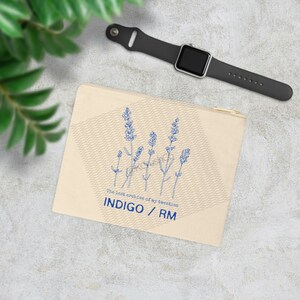Indigo RM Zipper Pouch, Rkive Pouch, Kim Namjoon Bag, Kpop Bag, BTS ...