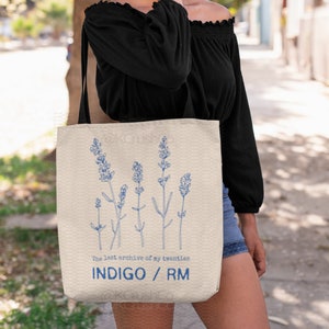 Indigo RM Tote Bag, the Last Archive of My Twenties Tote Bag, Bts Fan ...