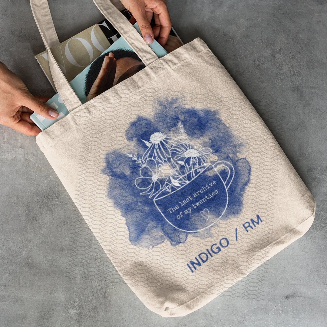 Indigo RM Tote Bag: Namjooning, Bts Merch, Kpop Fan Gift - Etsy