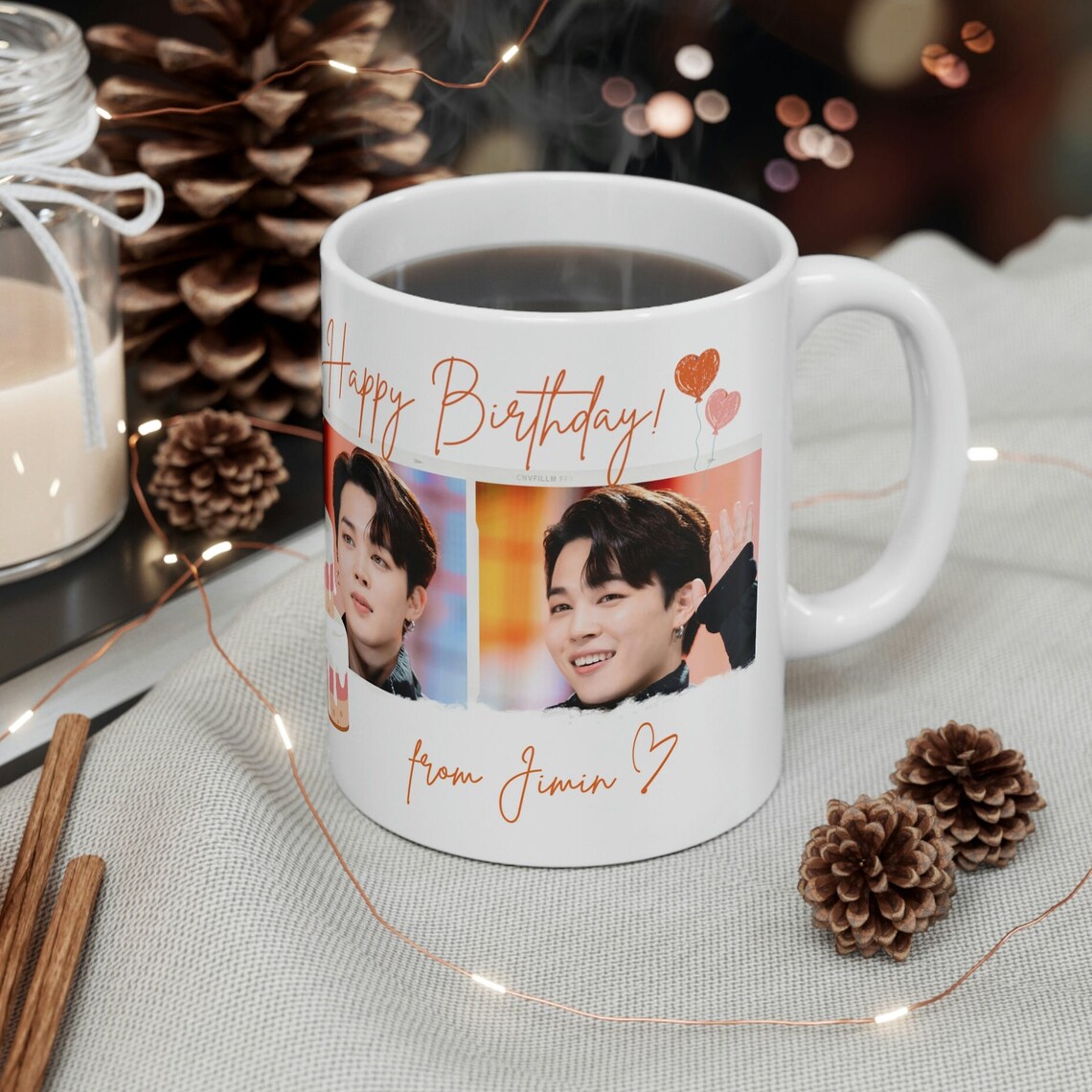 Bts Jimin Coffee Mug Bts Happy Birthday Mug Bts Fan Gift - Etsy
