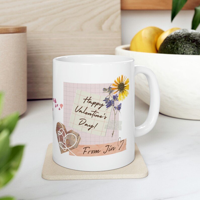 BTS Jin Valentine's Day Mug: Bts Merch, Kpop Fan Gift - Etsy