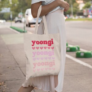 BTS Suga Tote Bag, Suga Tote Bag, Bts Fan Gift, Bts Merch, Suga Lovers Gift, Yoongi Fan Gift ...