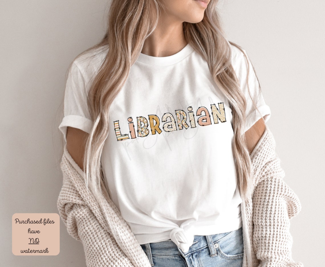 Librarian Png Librarian PNG for Sublimation School Librarian - Etsy