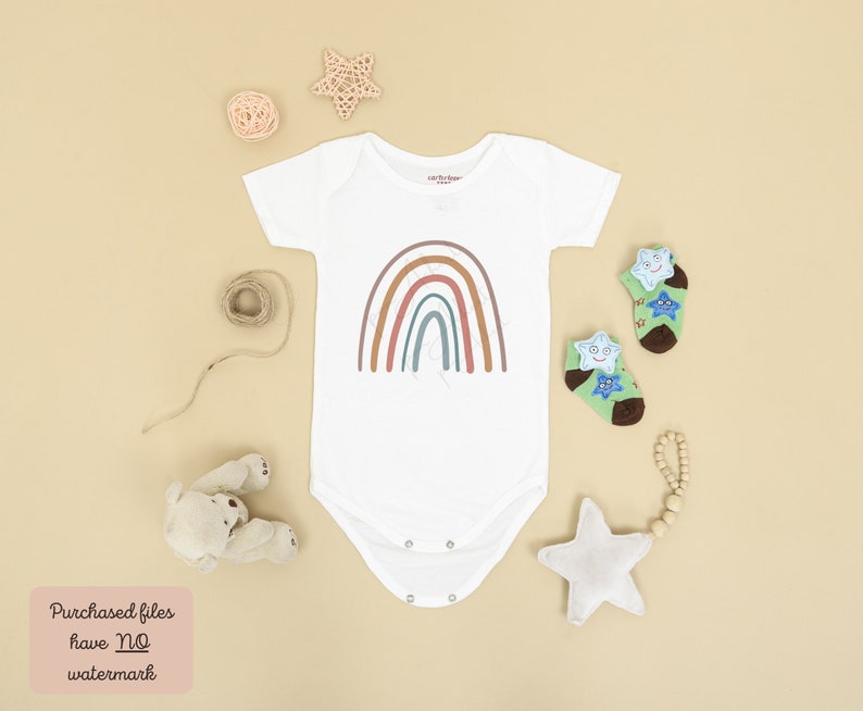 Boho Rainbow PNG Clipart Bundle Hand Drawn Boho Watercolor - Etsy