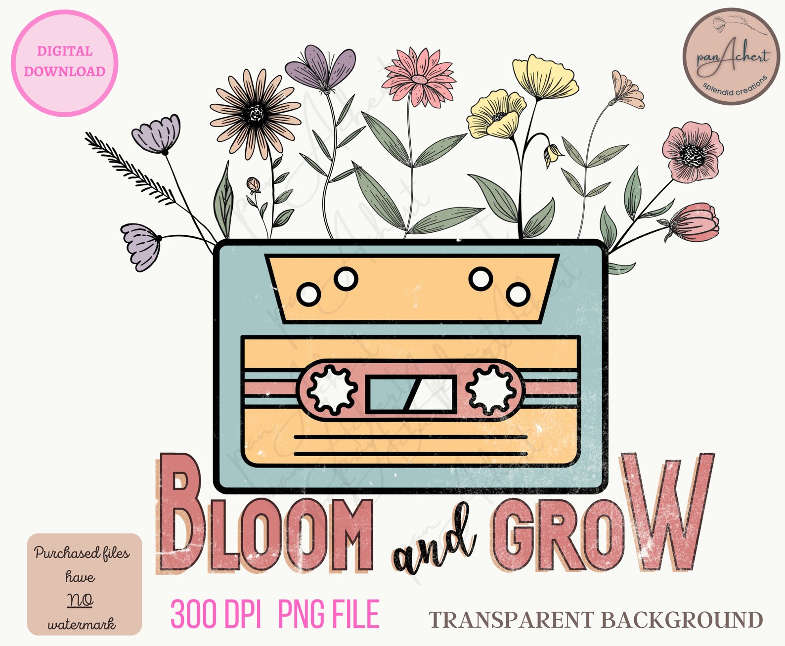 Bloom and Grow PNG Positivity PNG Positive Quote Png - Etsy