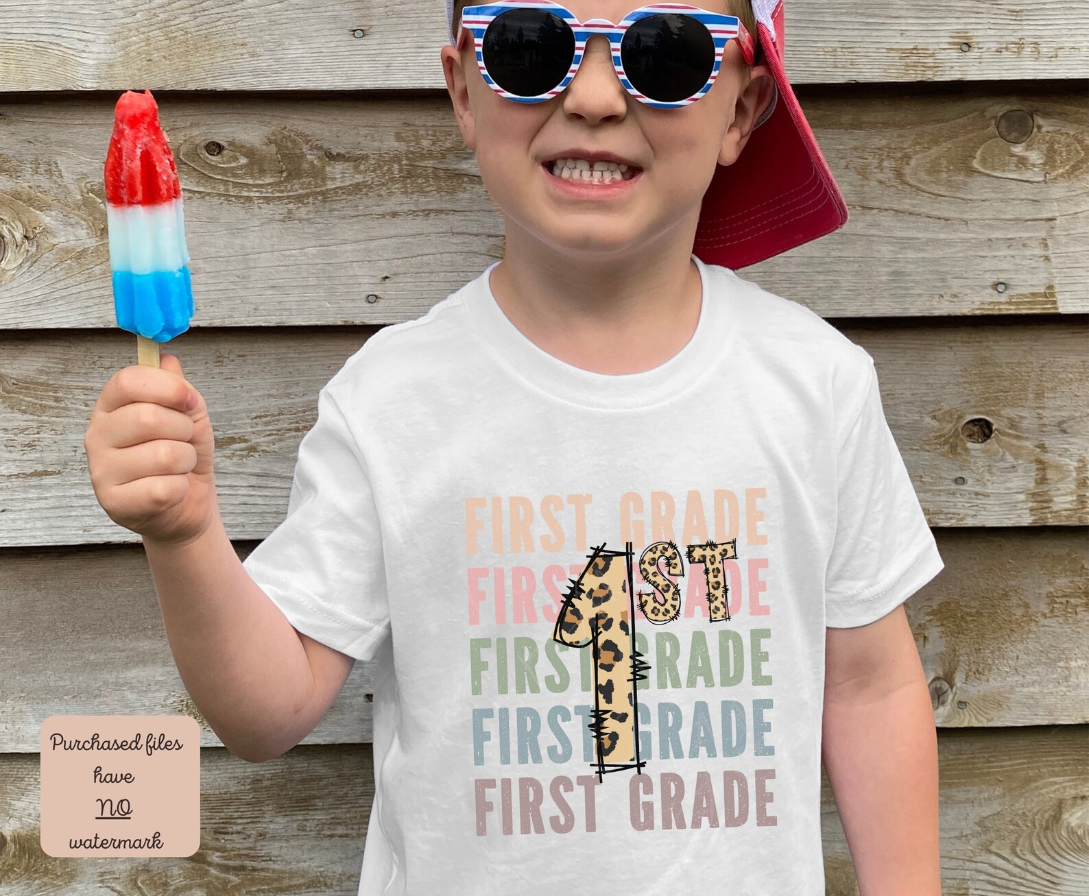 1st Grade Png 1st Grade 1st Grade Stacked Leopard PNG Back - Etsy