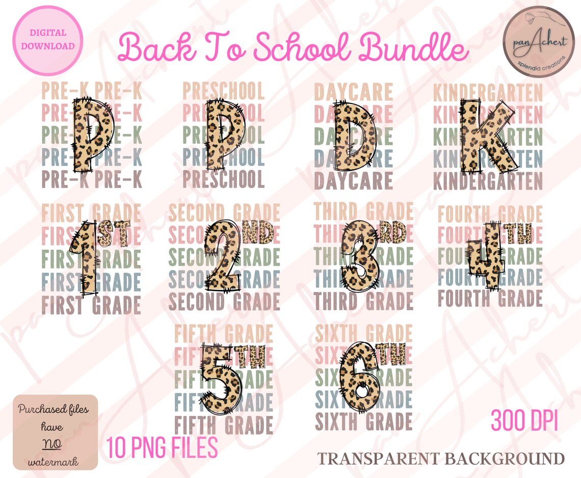 School PNG Bundle Back to School Png Teacher PNG Pre-k Png - Etsy
