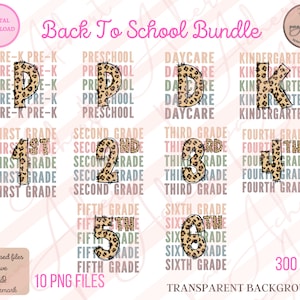 School PNG Bundle, Back to School Png, Teacher PNG, Pre-k Png ...