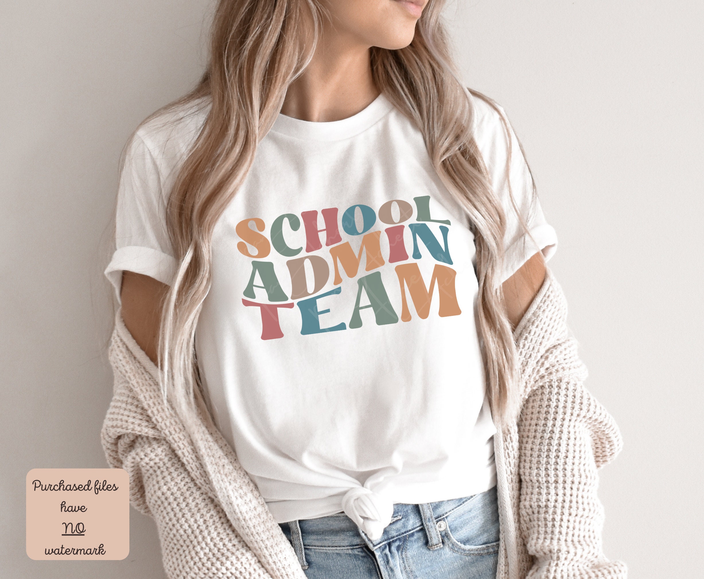 School Admin Team Png School Administrative Staff Shirt - Etsy